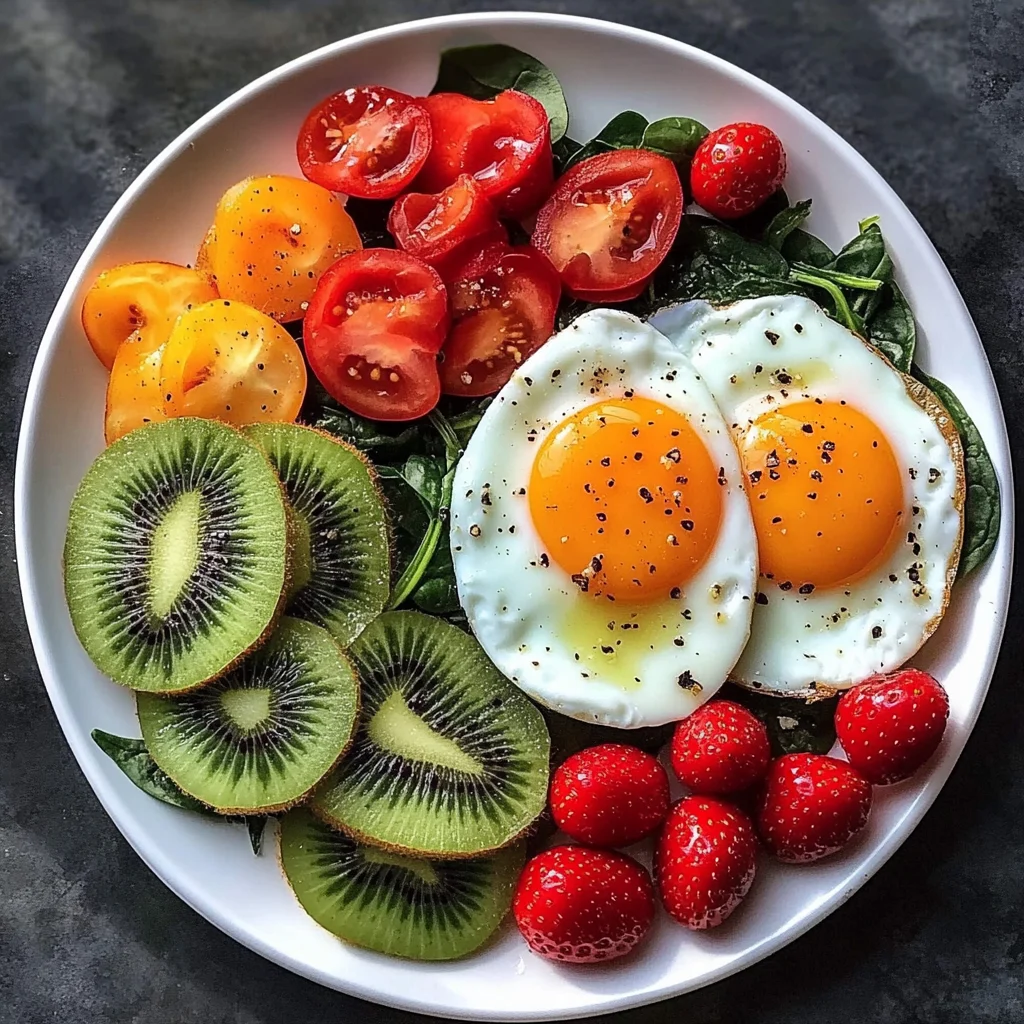 Rainbow Protein Breakfast Plate